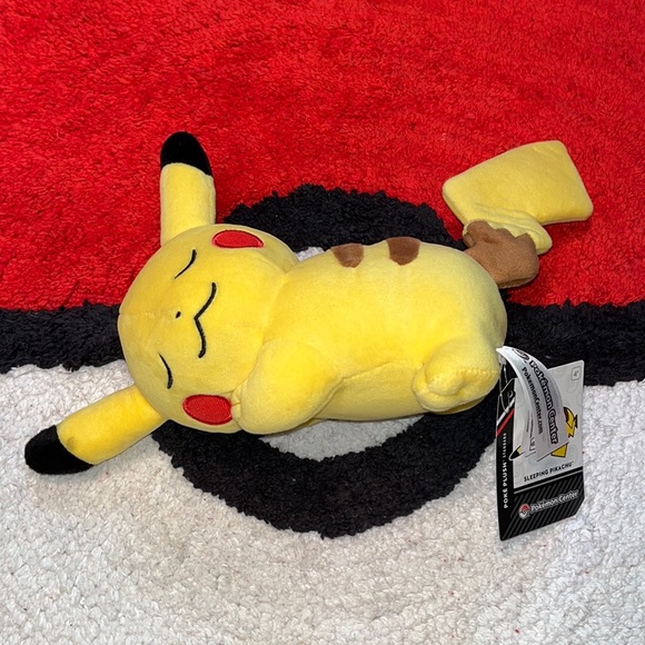 Pokemon | Toys | Nwt Sleeping Pikachu Plush | Poshmark